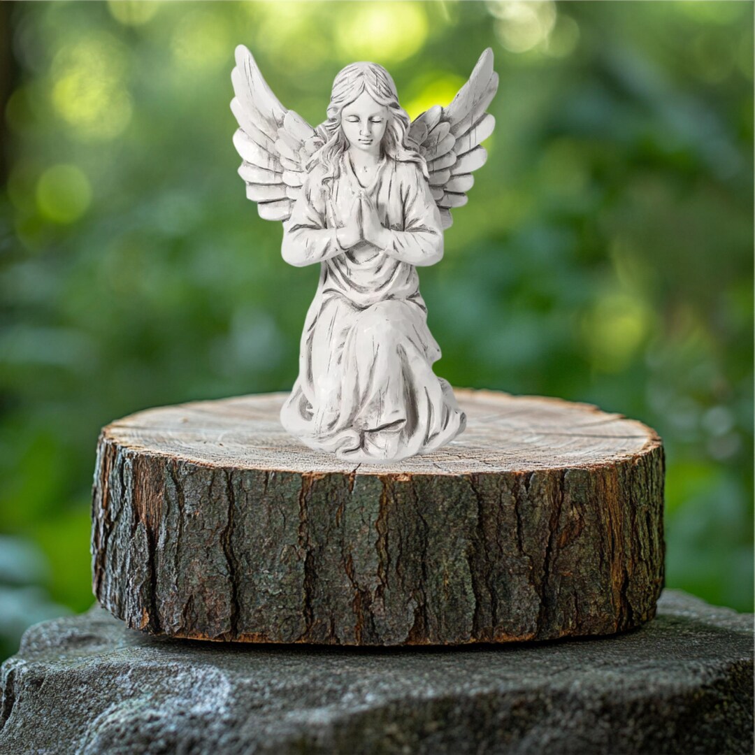 Resin Praying Angel Statue, Weather-resistant Home Garden Decor - Etsy