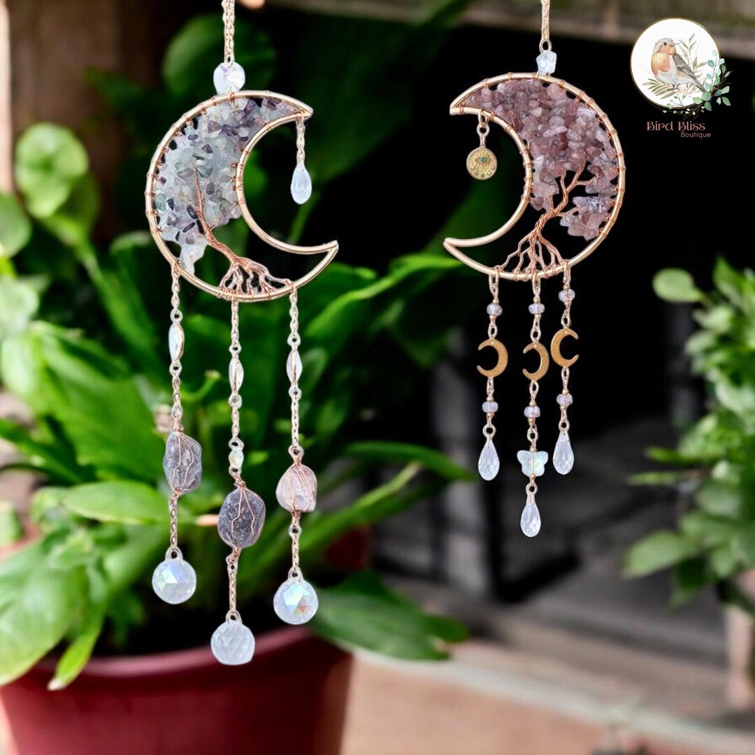 Sun Catcher Crystals Wind Chime, Crystal Wind Chimes for Garden ...