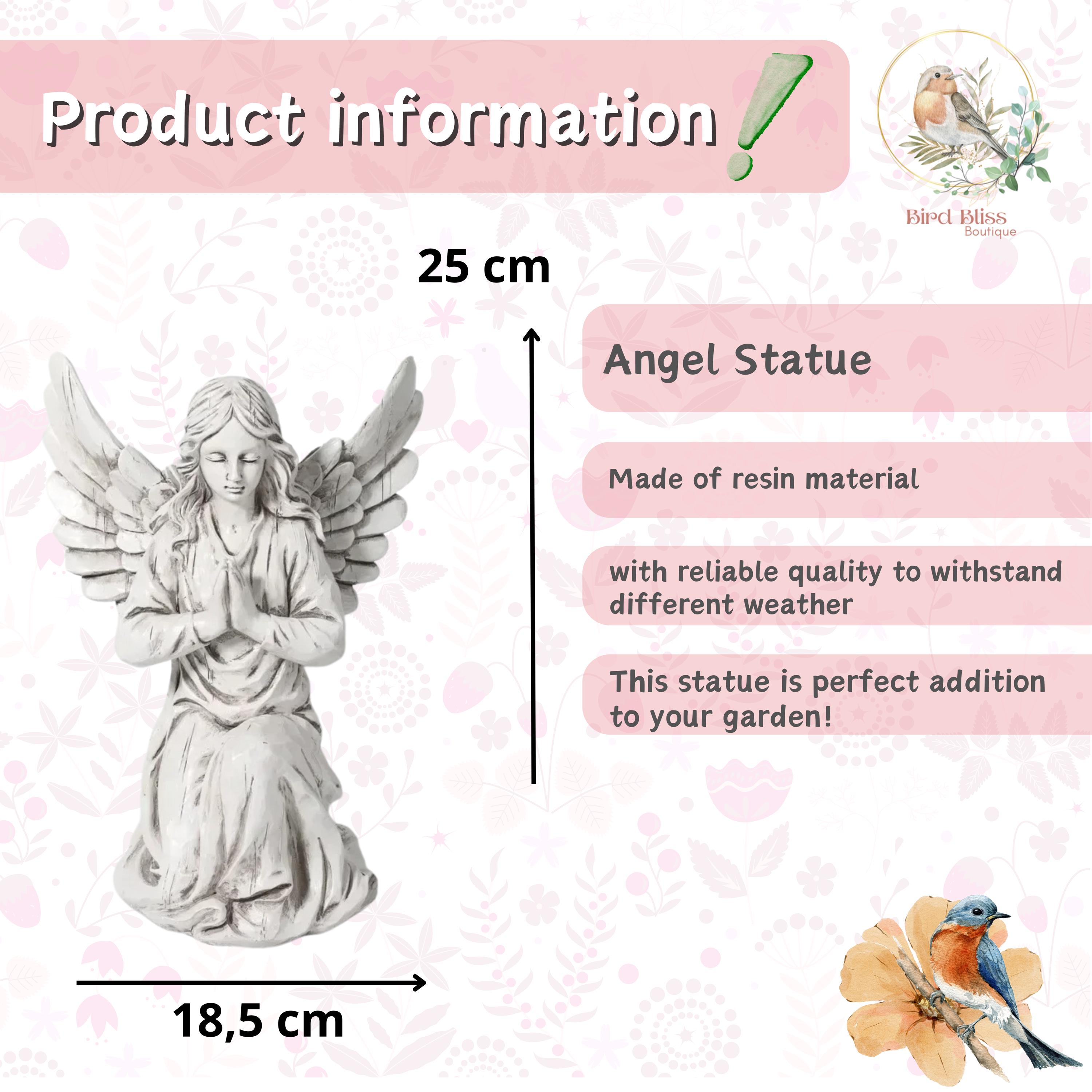 Resin Praying Angel Statue, Weather-resistant Home Garden Decor - Etsy