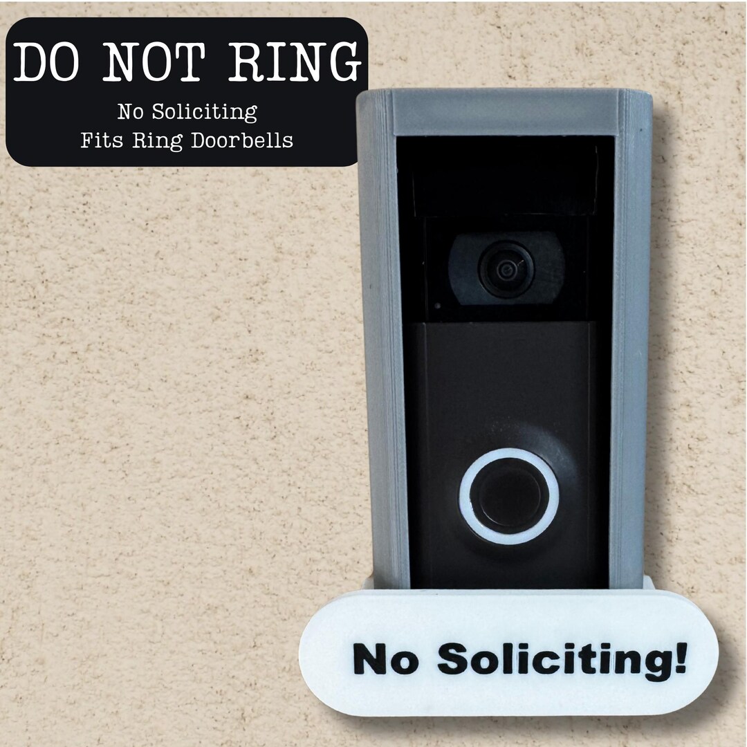Do Not Ring – Modular No Soliciting Sign for Ring Doorbell - Etsy UK