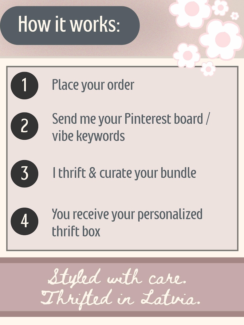 Personalized Thrifted Style Box | Curated Vintage Bundle Based on Your ...