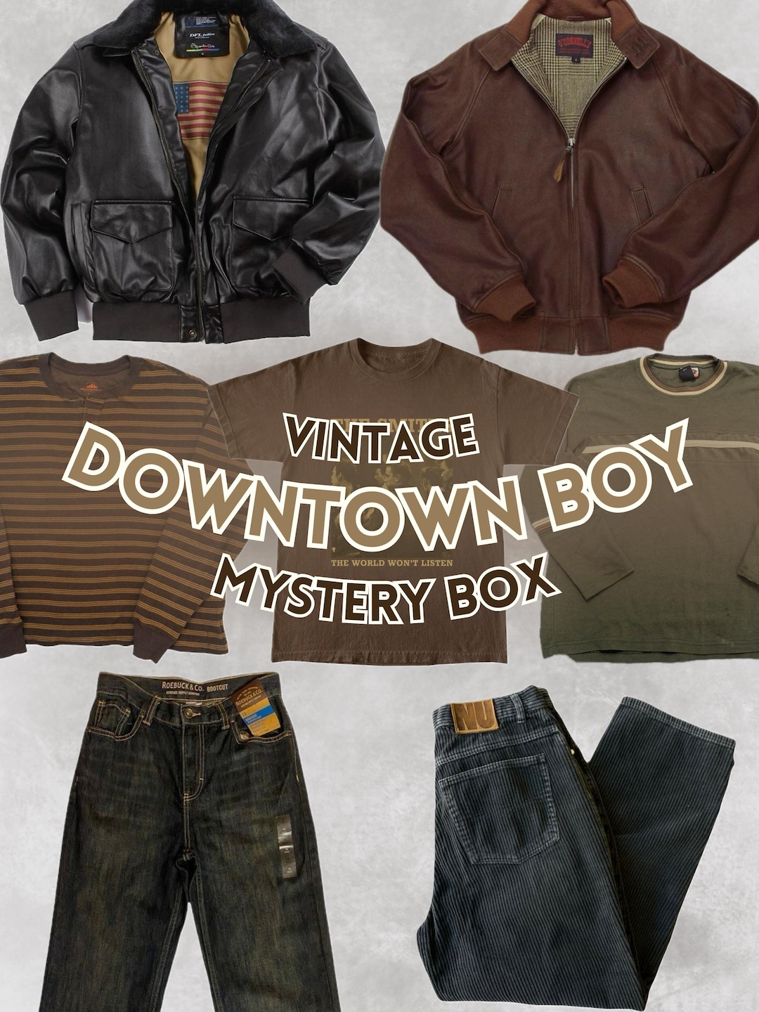 Vintage Downtown Boy Mystery Box | Curated Thrifted Menswear ...