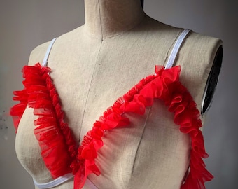 Frilly Bra - Etsy