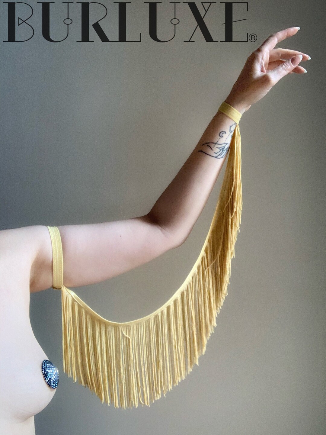 Orlaith Drape Arm Bands Delilah Classic Fringe Shimmy Pieces - Etsy