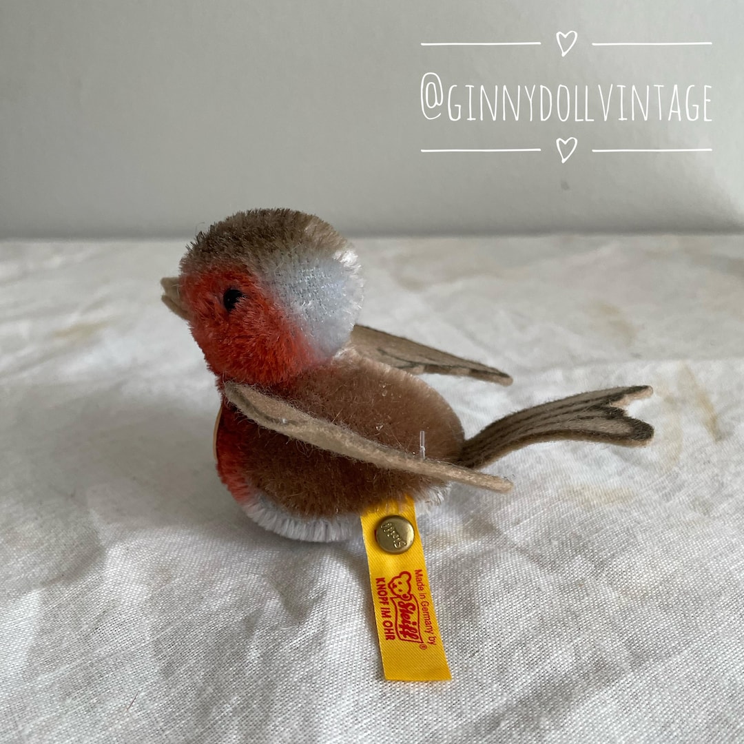 Steiff Pieps Rotkehlchen Vintage Miniature Bird Vogel Toy - Etsy