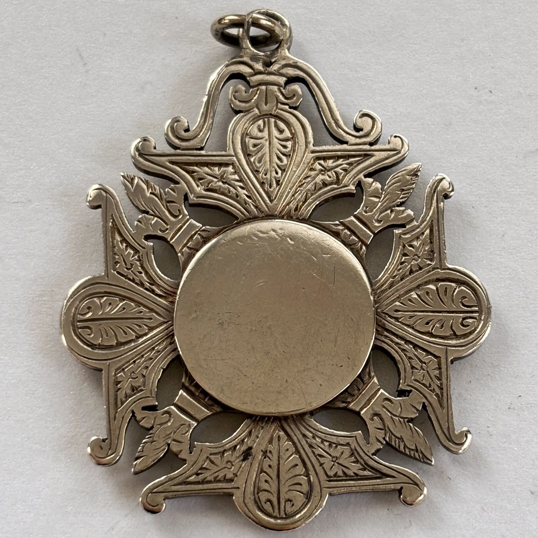 Vintage Silver Medal Elegant Medallion Style Pendant Jewelry - Etsy