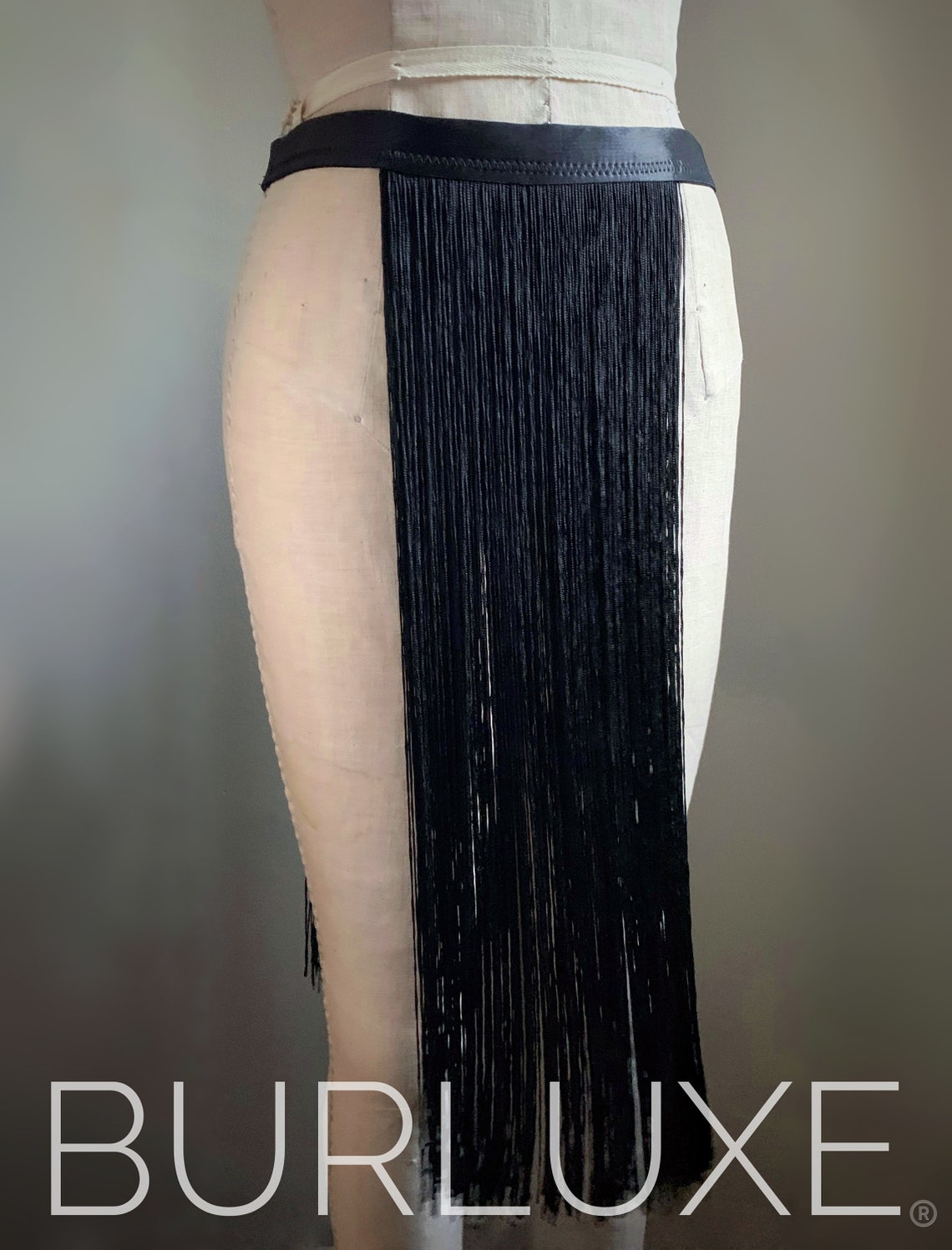 Cerridwen Long Fringe Burlesque Shimmy Belt Made to Order - Etsy