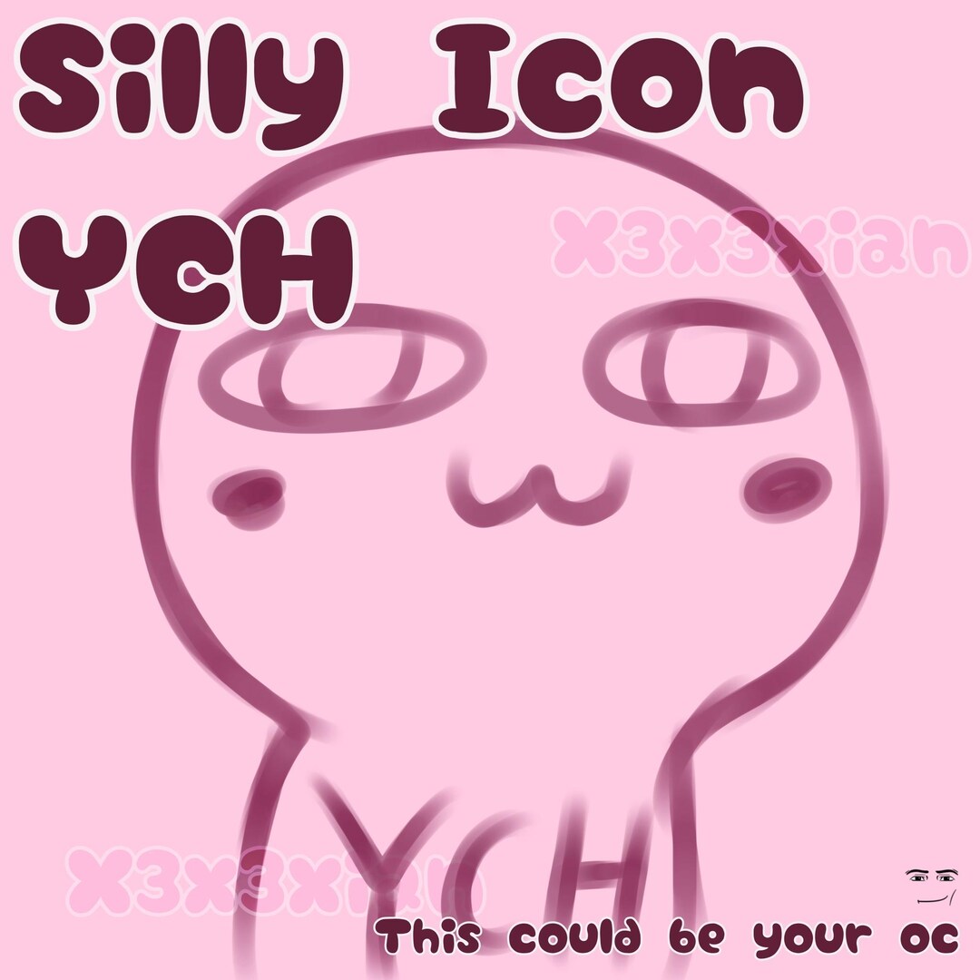 Silliest of Icons Full Render YCH Digital Art Commission/ Emote ...