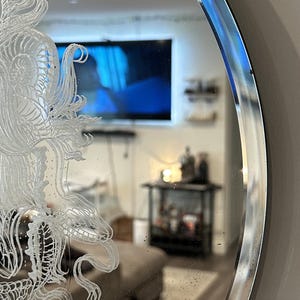 Antique Medusa Engraved Circular Mirror - Handmade - Etsy