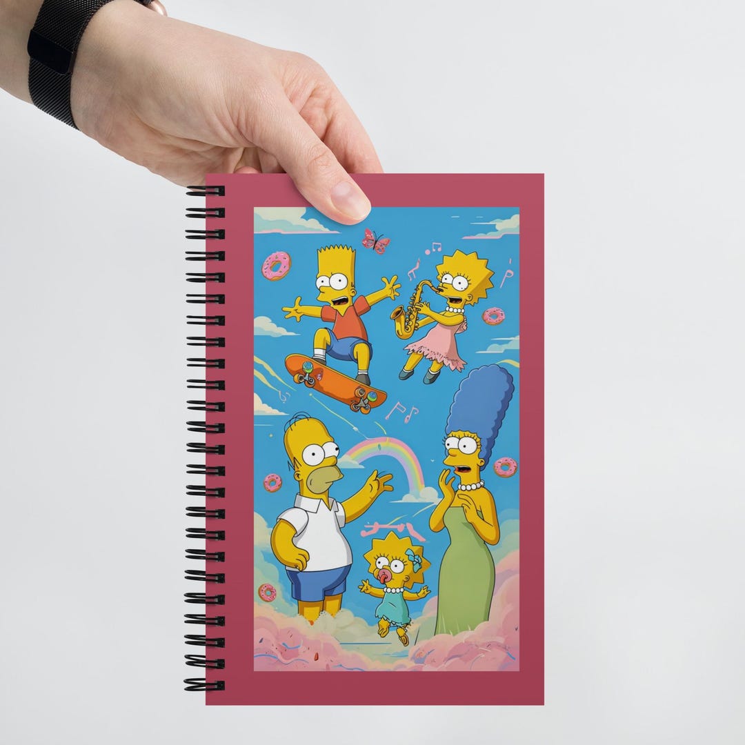 The Simpsons Spiral Notebook - Etsy