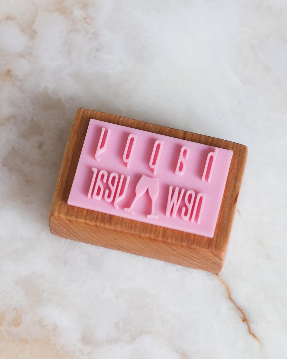 Soap Stamp 'happy New Year' New Year Soap Stamp Handmade Soap Stamps ...