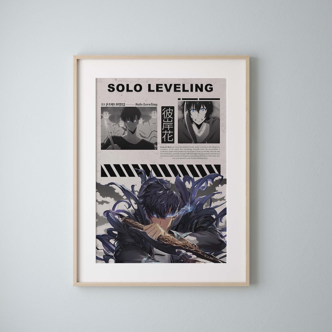 Solo Leveling Poster, Anime Solo Leveling, Solo Leveling Wall Decor ...