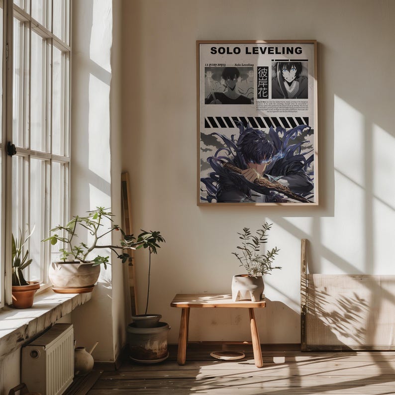 Solo Leveling Poster, Anime Solo Leveling, Solo Leveling Wall Decor ...