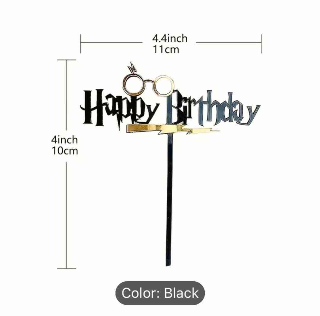 Wizard Birthday Cake Topper - Reuseable Small to Medium Cake Topper for Magical Birthdays. - Etsy