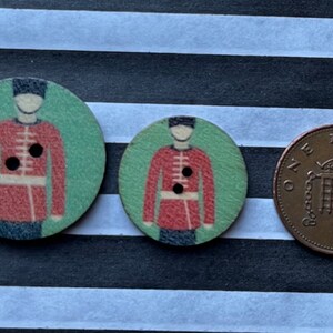 British Themed Wooden Buttons, London Icons, Sewing, Scrapbooking - Etsy