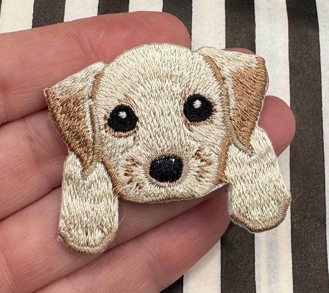 Cutest Puppy Dog Shaped Iron on Patches. Dog Shaped Iron On/sew on ...