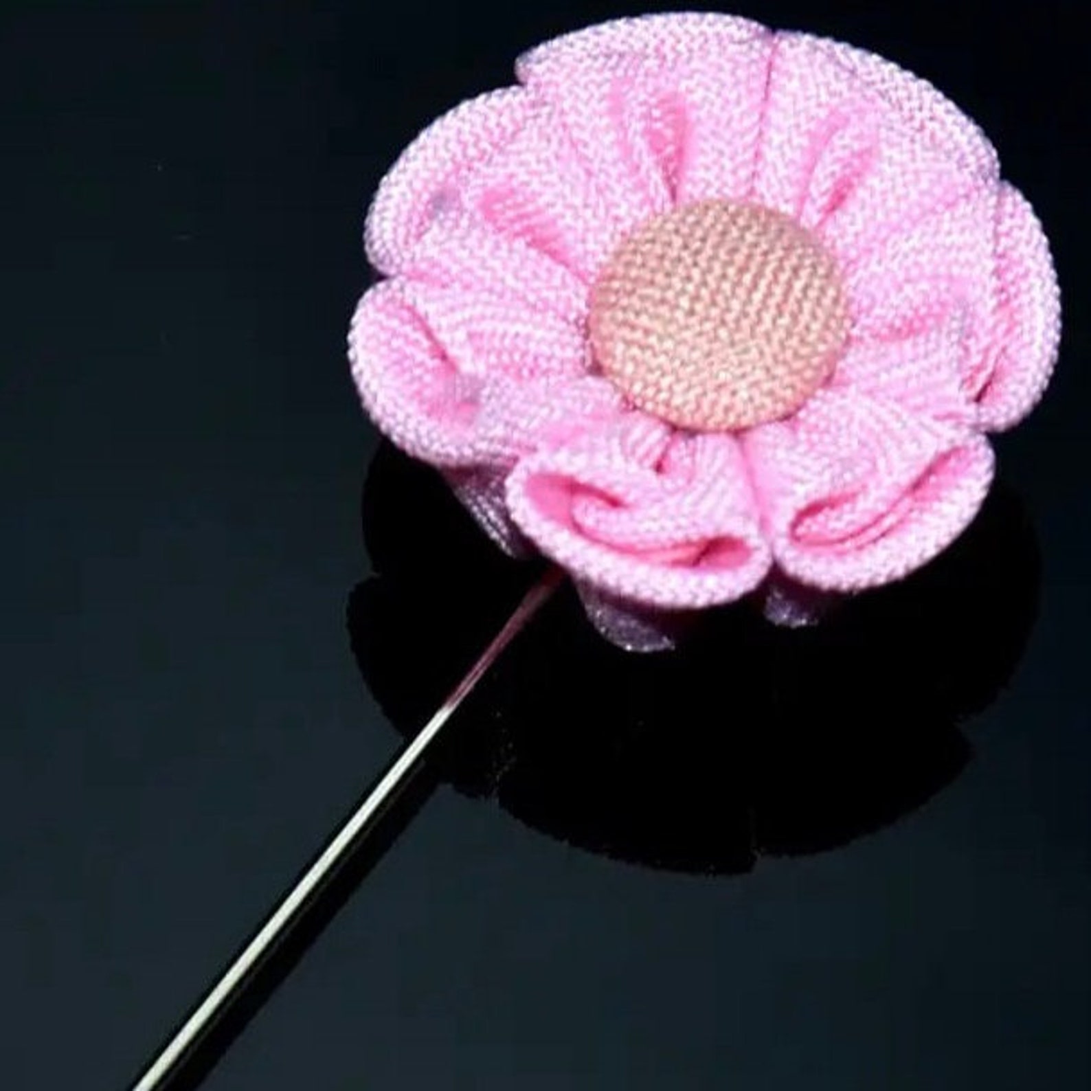 Buttonhole. Fabric Flower Buttonhole - Lapel Pin - Flower Brooch ...