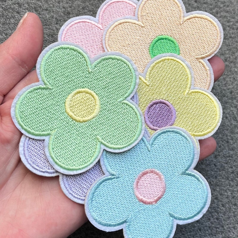 Flower Patches for Clothing - Etsy