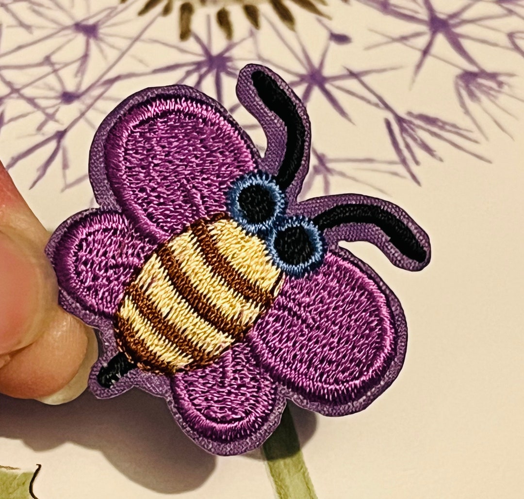 Iron on Patches. 38 Mm Bumble Bee Shaped Iron On/sew on Clothing ...