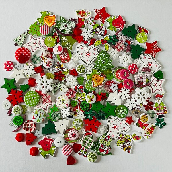 Christmas Buttons - Etsy