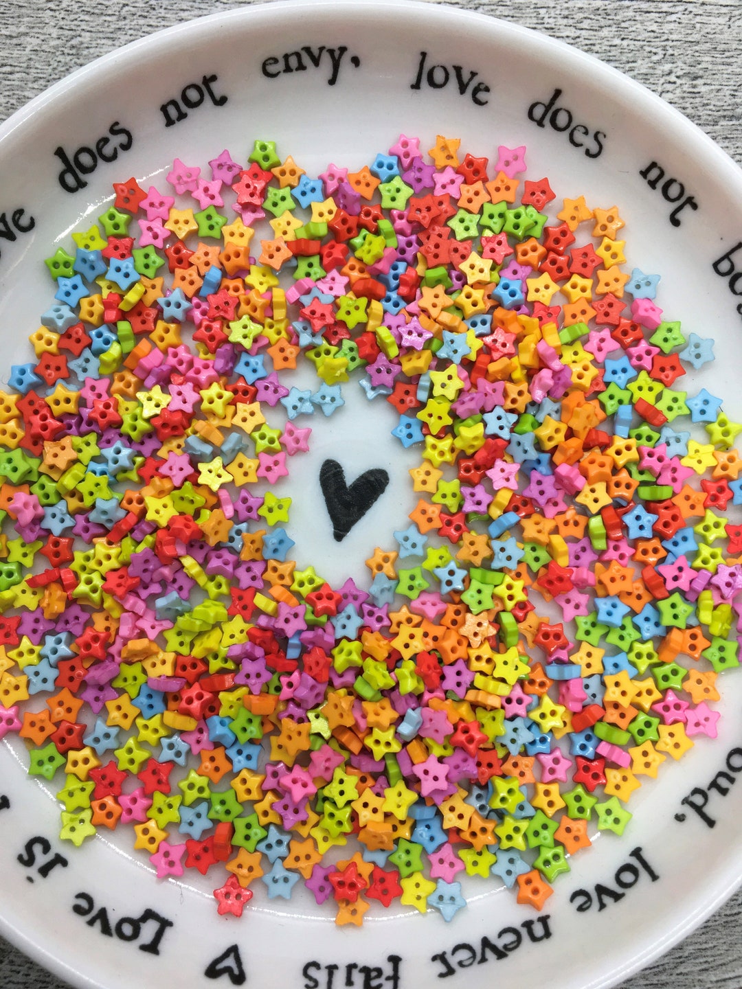 Tiny 4mm Star Shaped Sewing Buttons Micro Buttons, Doll House Crafts ...