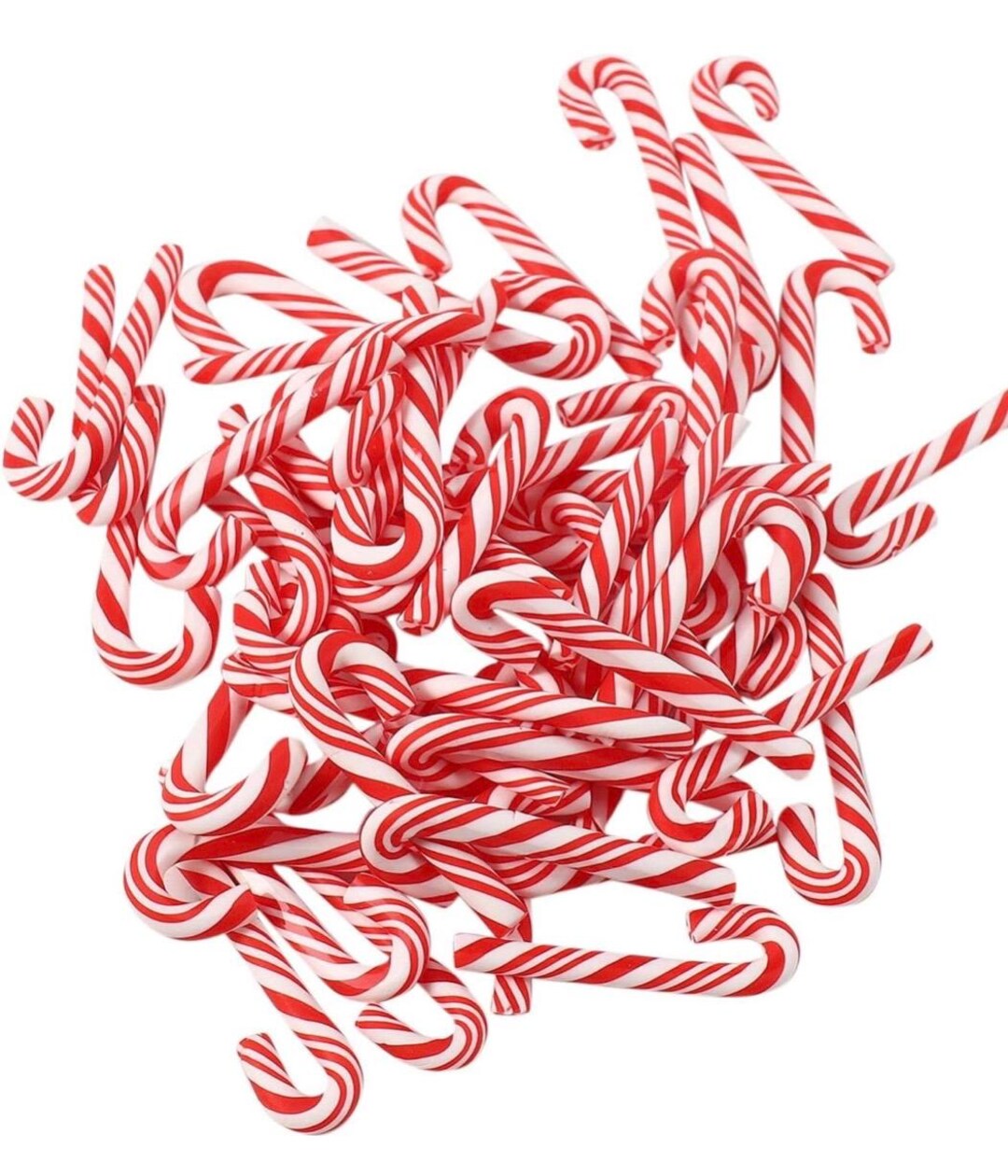 Mini Candy Canes, 29mm Flexible Striped Candy Canes. Decoden Craft ...