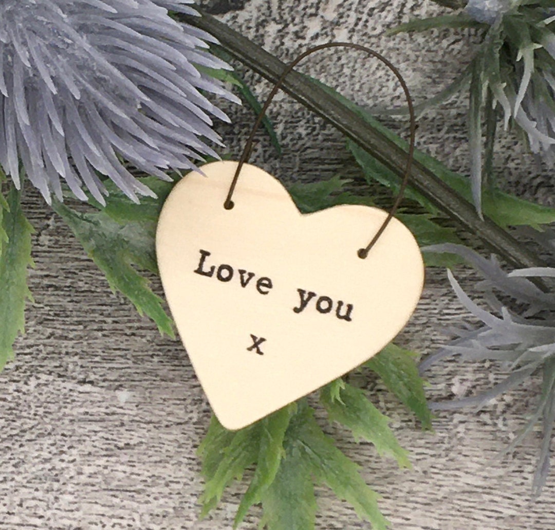 Heart Shaped Gift Tags. Little Natural Wooden Heart Tags. Made by East ...