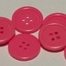 Large Pink 23mm Resin Sewing Buttons. These Glossy Plastic Buttons Come ...