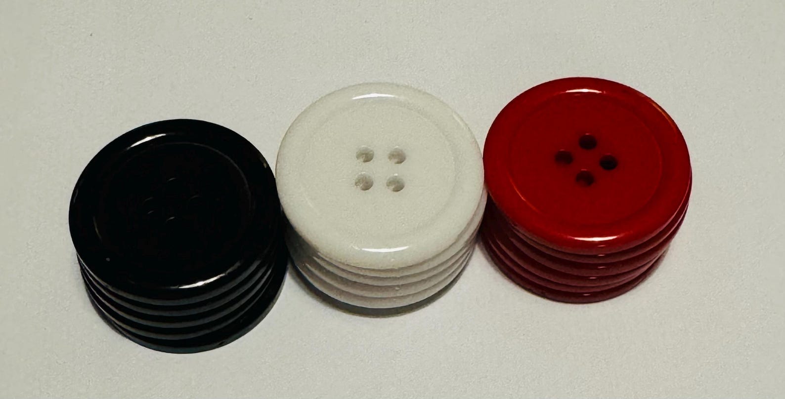 Extra Large Glossy Resin Buttons, 35mm, Set of 6 - Etsy