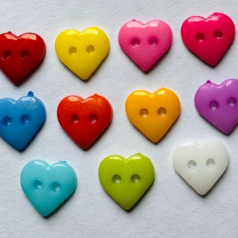 Heart Shaped Buttons - Etsy