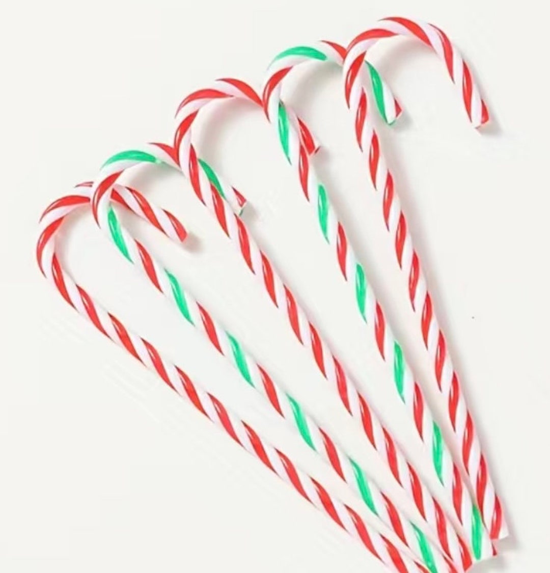Large Christmas Candy Canes. Festive Decorations in Red and White/green ...