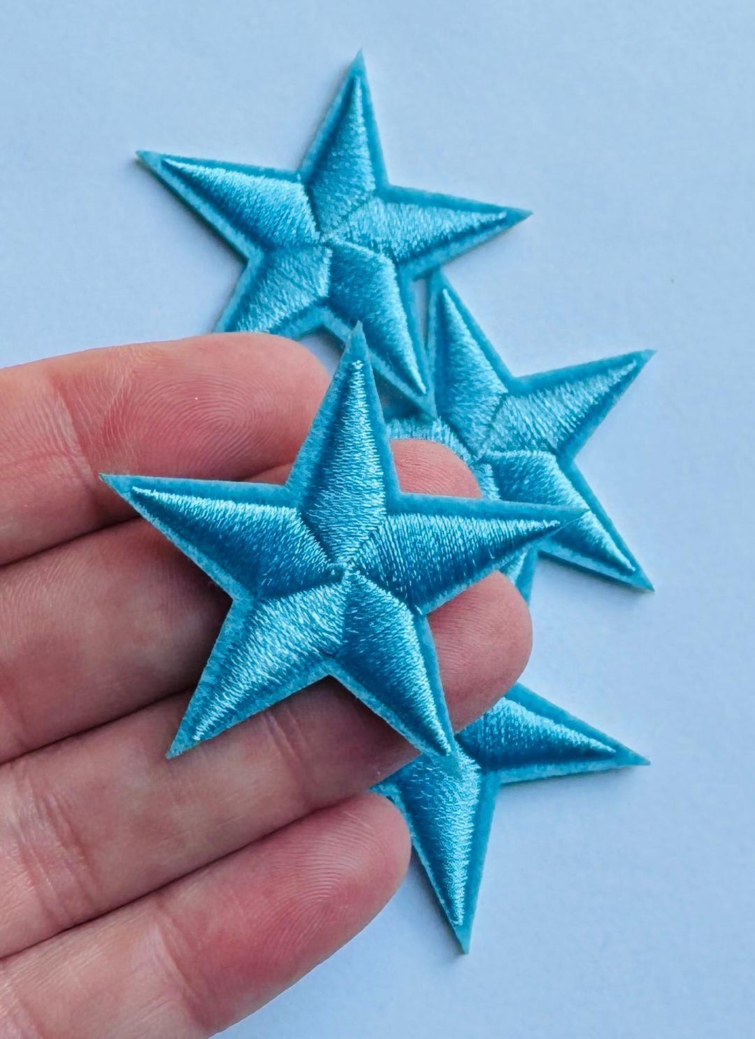 Iron on Patches. 45 Mm Star Shaped Iron On/sew on Clothing Patches - in ...