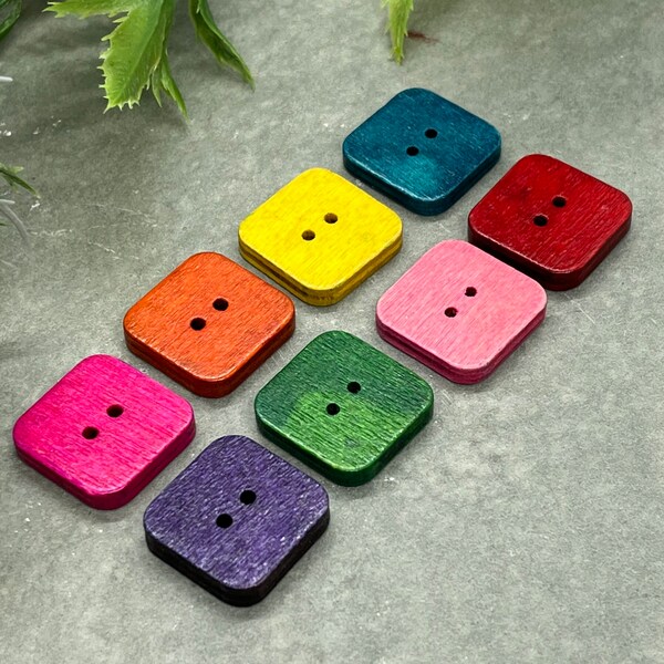 Square Buttons - Etsy
