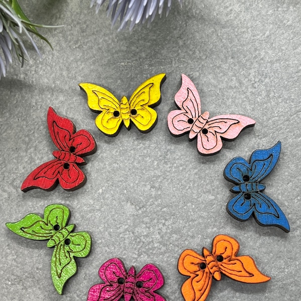 Butterfly Buttons - Etsy