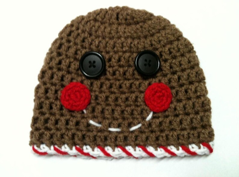 Crochet Gingerbread Man, Gingerbread Girl, Gingerbread, Hat, Beanie ...