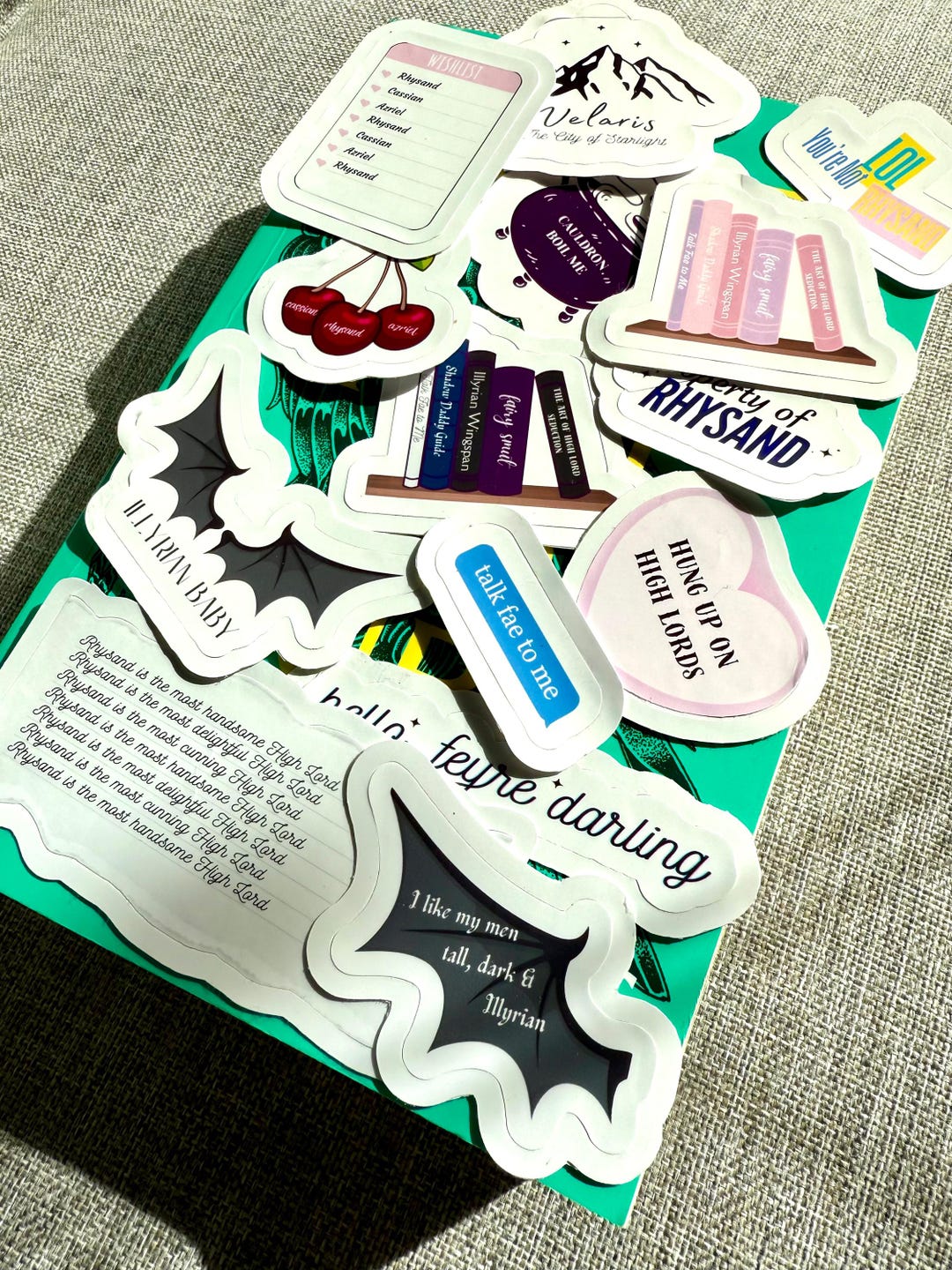 ACOTAR 15 Sticker Bundle / SJM / Bookish / Velaris / Feyre / Rhysand ...