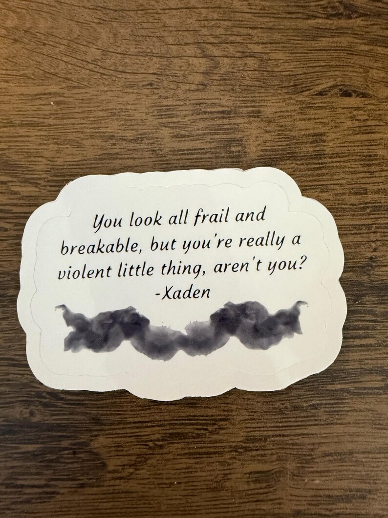 Fourth Wing Stickers / Iron Flame / Bookish / Violet / Xaden - Etsy