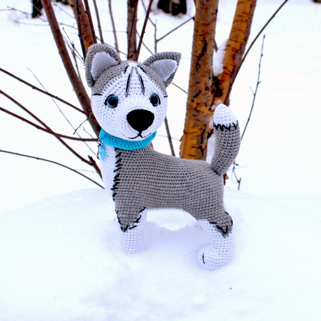 Husky Dog Crochet Pattern PDF Realistic Puppy Siberian Husky Amigurumi ...