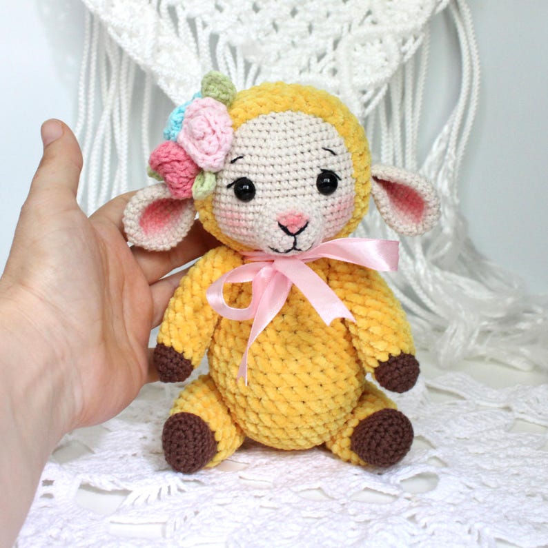 Crochet Lamb Pattern PDF Amigurumi Sheep Ram Stuffed Animal Toy Crochet ...