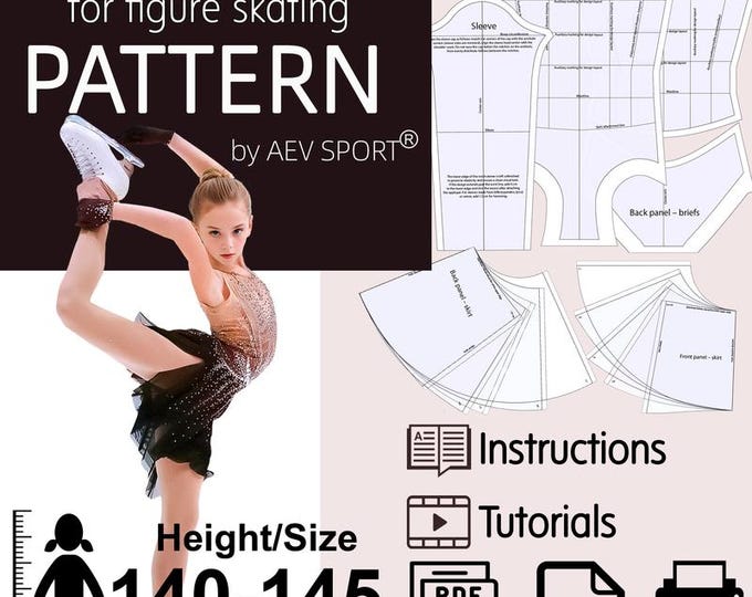 Figure Skating Dress Sewing Pattern PDF – With Basic Sewing and ...