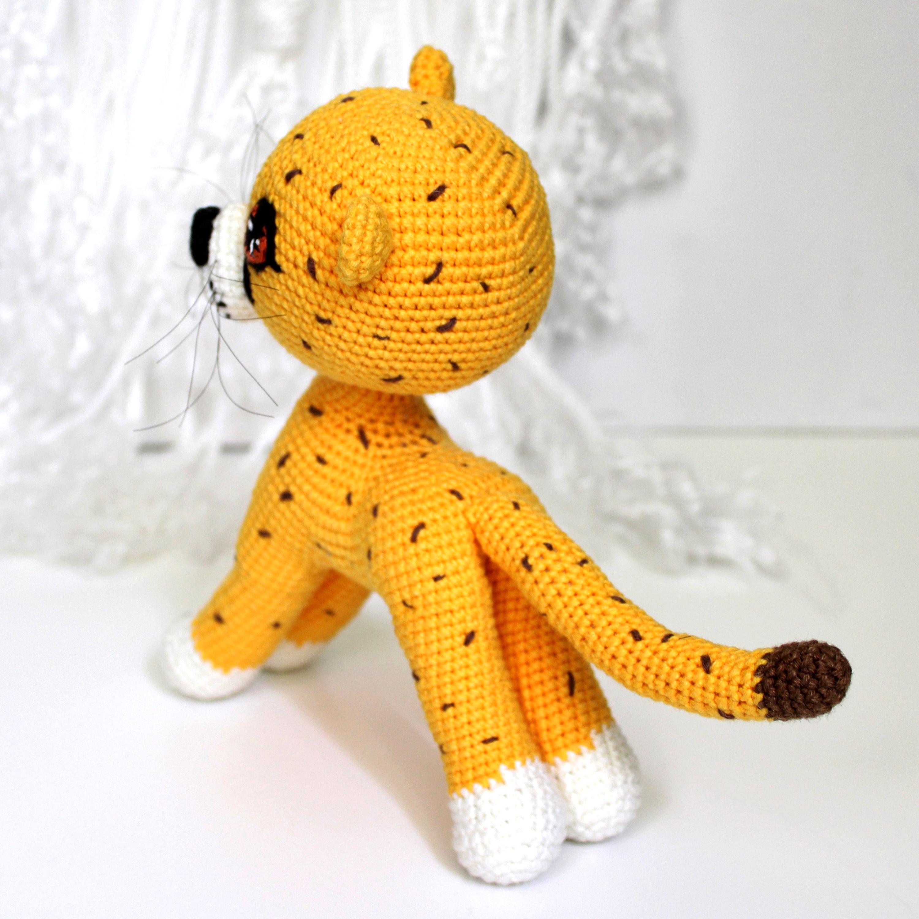 Cheetah Crochet Pattern PDF Safari Animal Amigurumi Toy Crochet ...