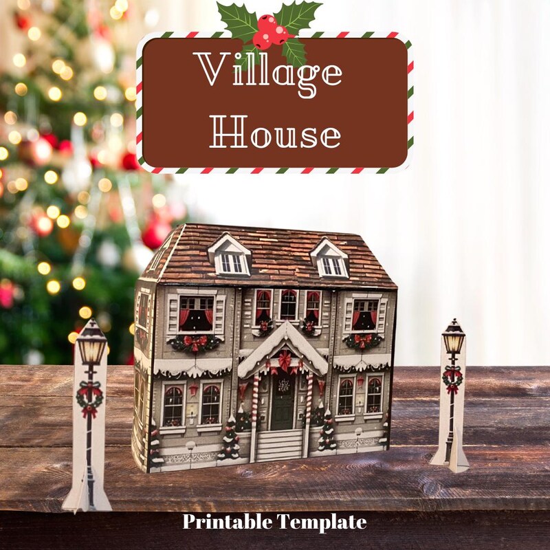 Paper House Printable - Etsy