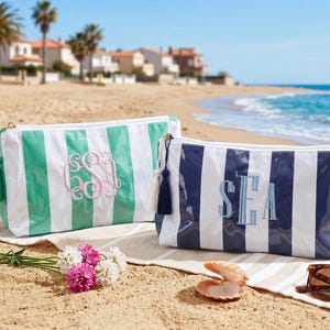 Personalized Embroidered Makeup Bag, Waterproof Cosmetic Pouch ...