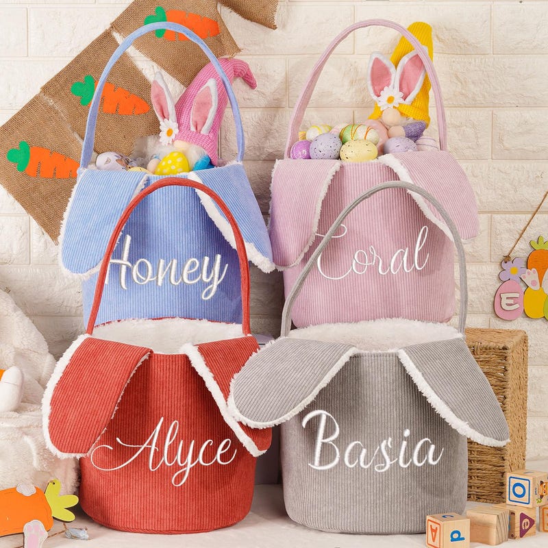 Bunny Basket - Etsy