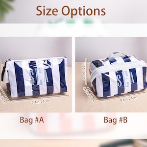 Personalized Embroidered Makeup Bag, Waterproof Cosmetic Pouch ...