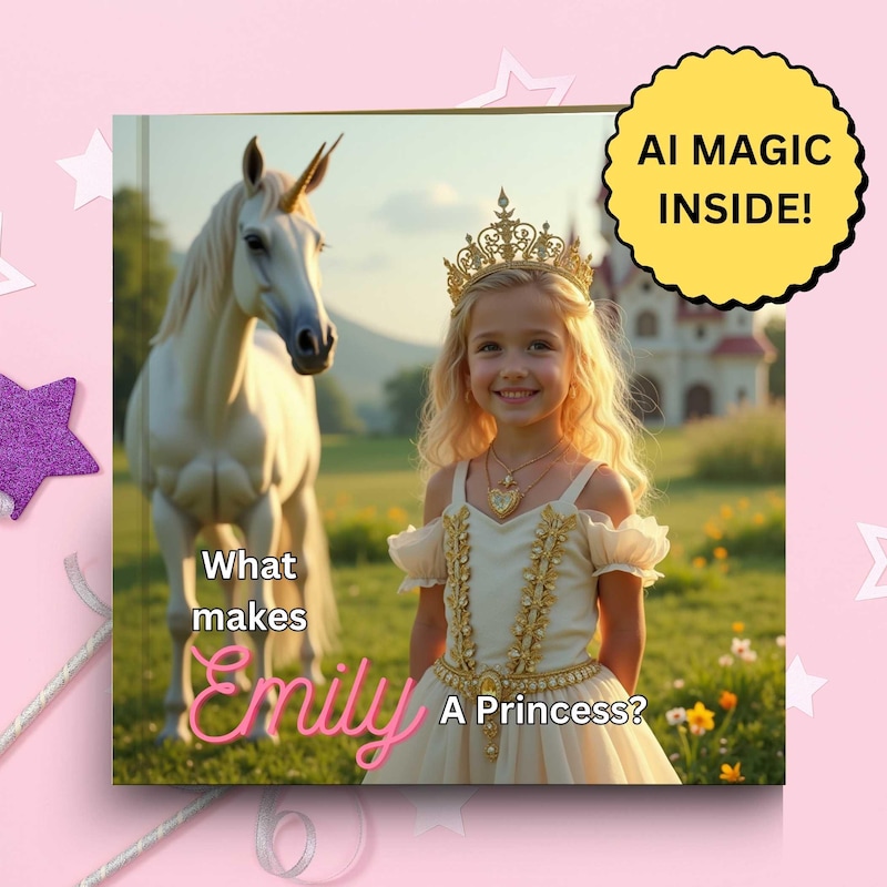 Princess Story Book Personalized - Etsy