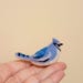 Blue Jay Bird Figurine Wool Felted Miniature Animals Miniature Blue Jay ...