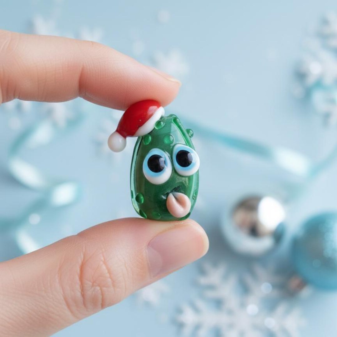 Pickle Ornaments Miniature Pickle Tiny Glass Animals for Christmas ...