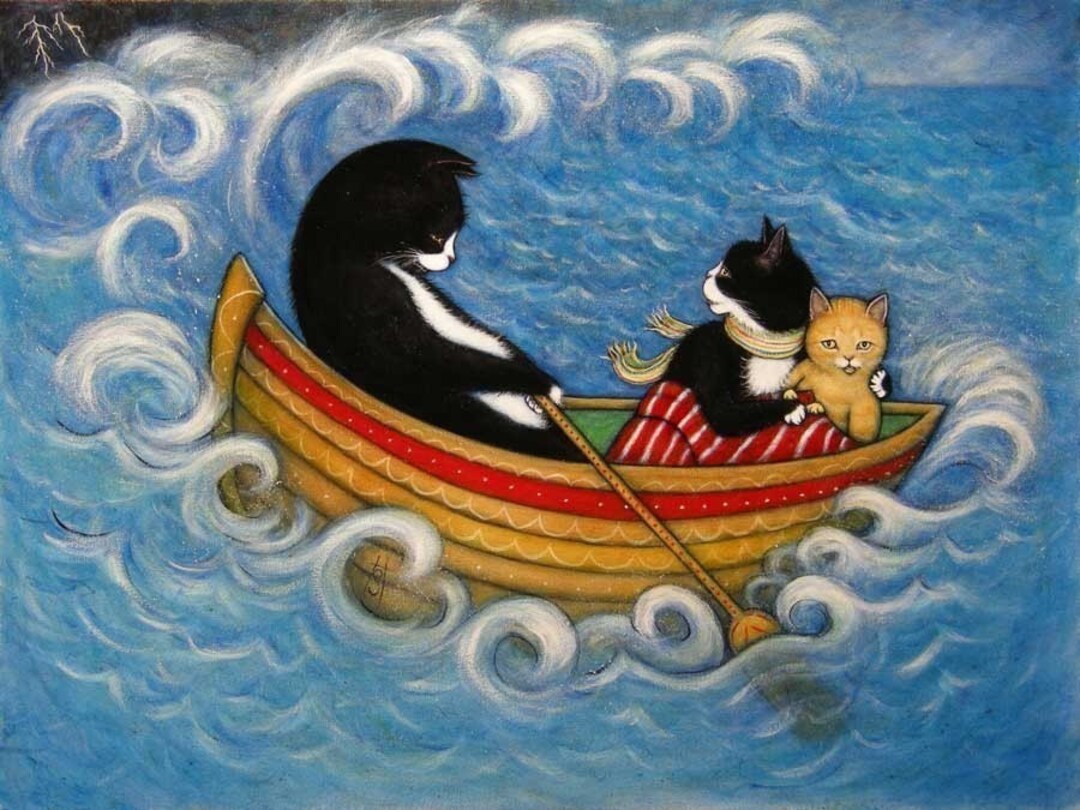 The Rescue. 8 X 10 Charlie Tuxedo Cat Print - Etsy