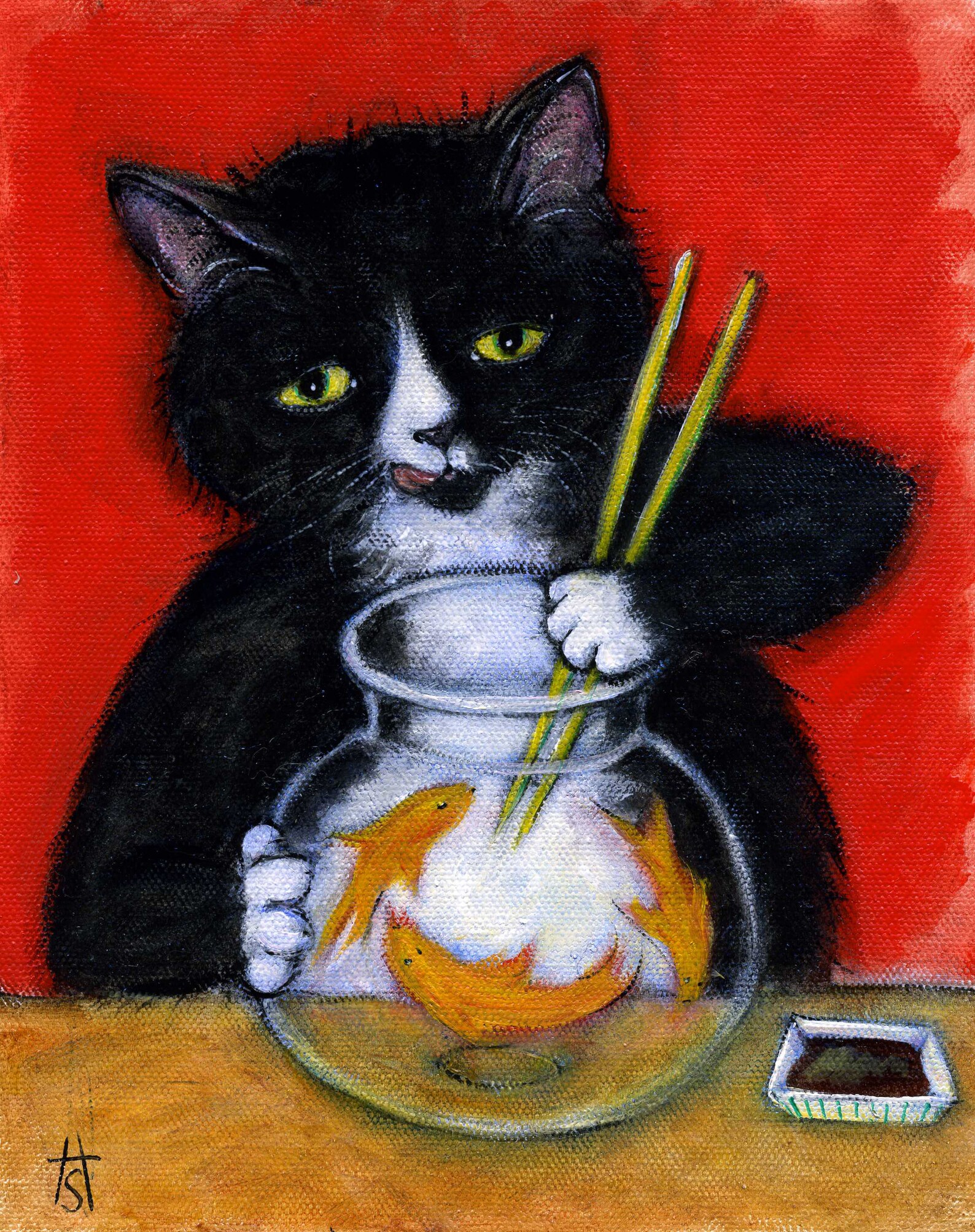 Assorted Charlie Tuxedo Cat Cards. Set of 5 Different Designs - Etsy